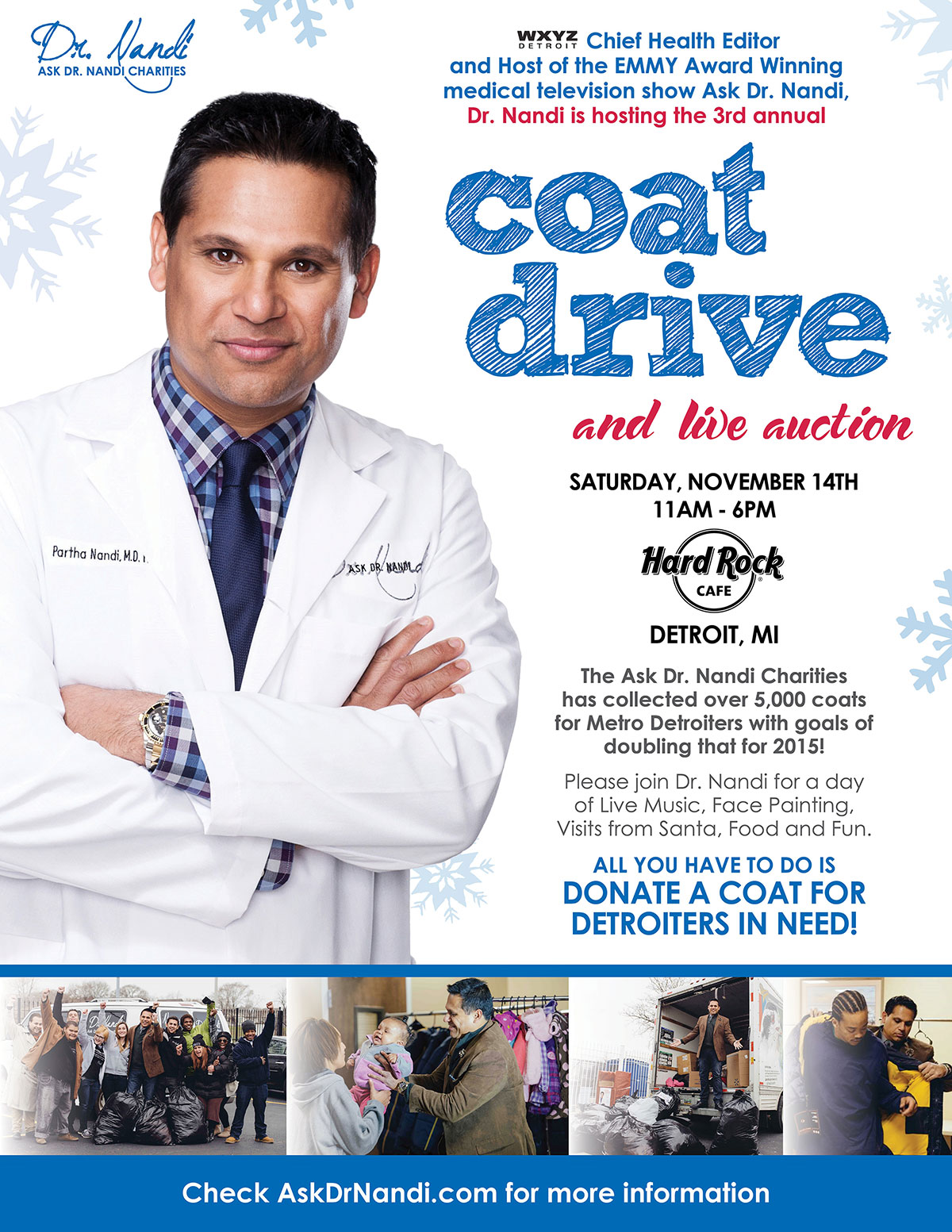 Ask Dr Nandi Charities 3rd Annual Coat Drive and Charity Auction (2015) - Dr. Nandi Charities